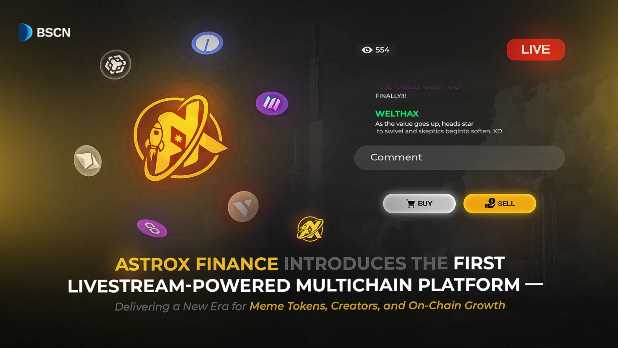 AstroX Finance Launches First Livestream-Powered Multichain Creator ...